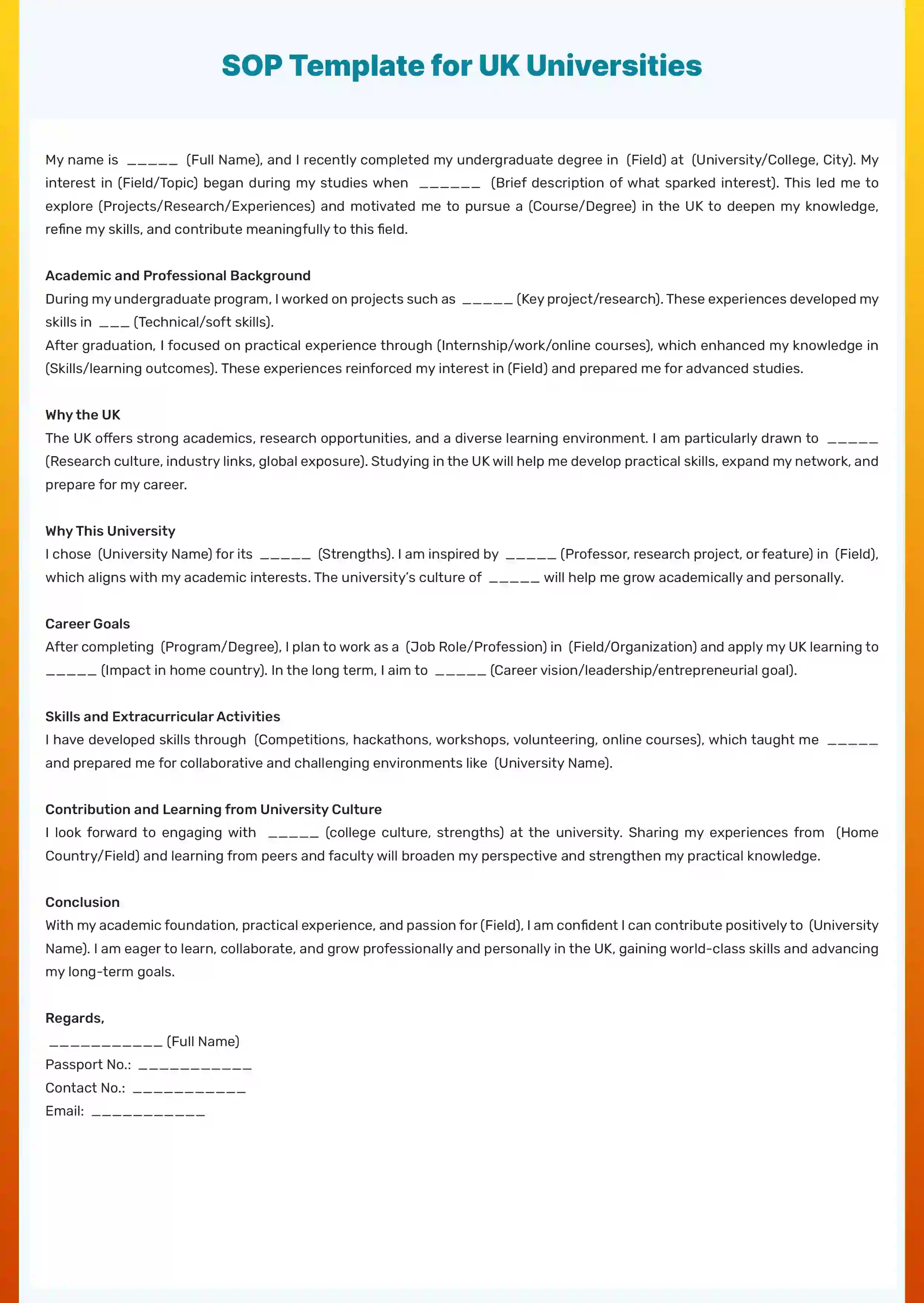 How to Write SOP for UK: Format, Sample & Tips (2026)