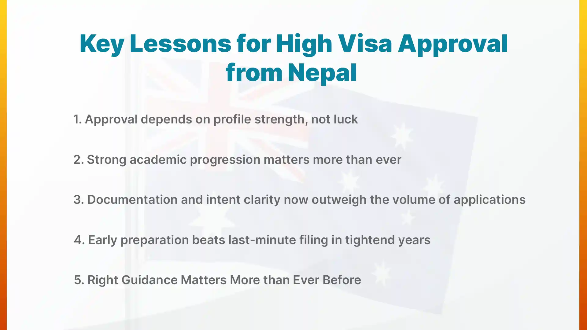 Visa Success Rate for Australia from Nepal in 2026