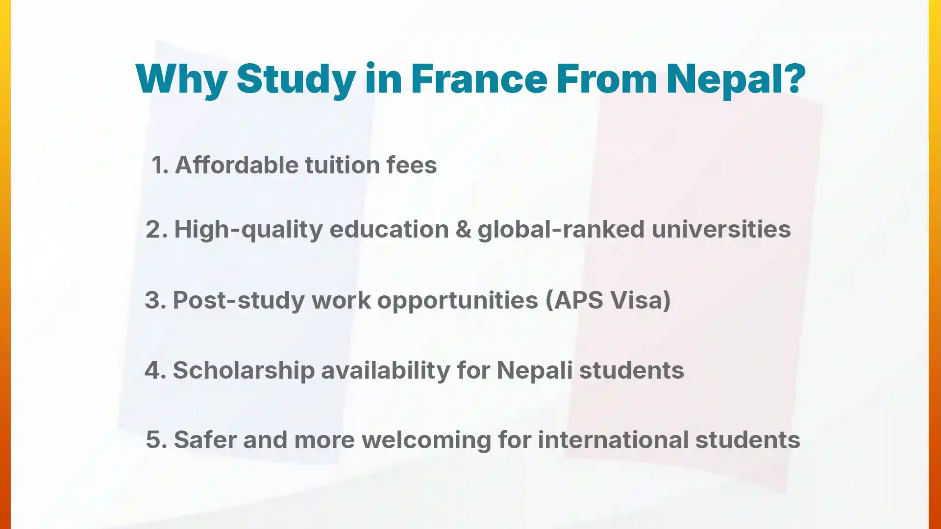 Study in France From Nepal: Complete Guide 2026